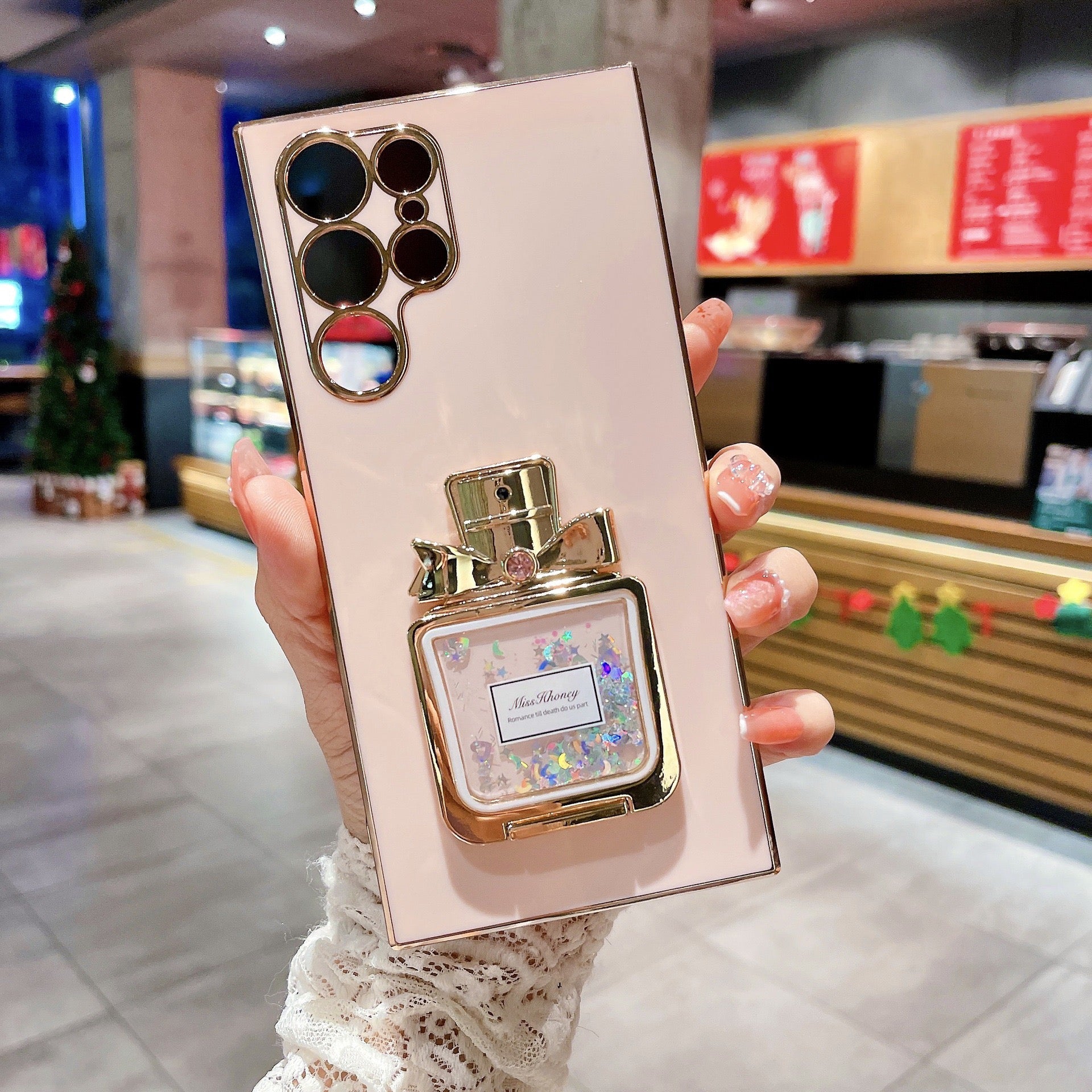 3D Moving Glitter Perfume Bottle Samsung Galaxy Case - Creamcy.com ...