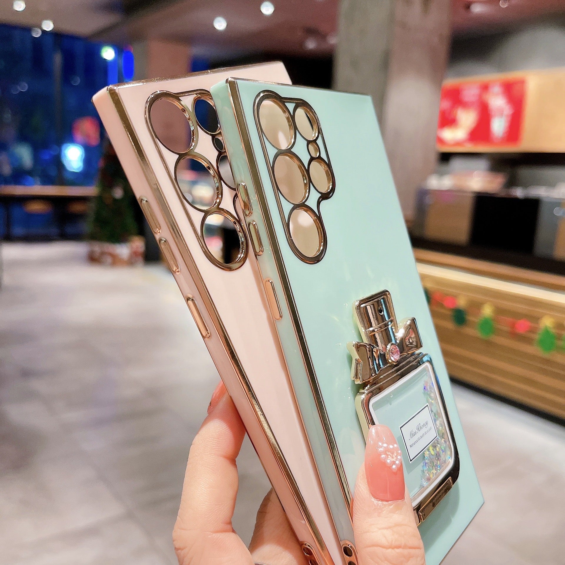 3D Moving Glitter Perfume Bottle Samsung Galaxy Case (Galaxy A Series ...