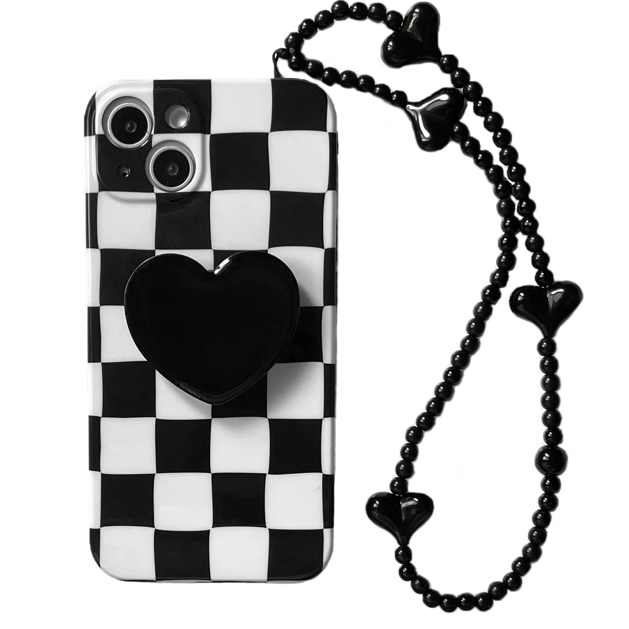 Black White Checkers iPhone Case - Creamcy.com – CREAMCY