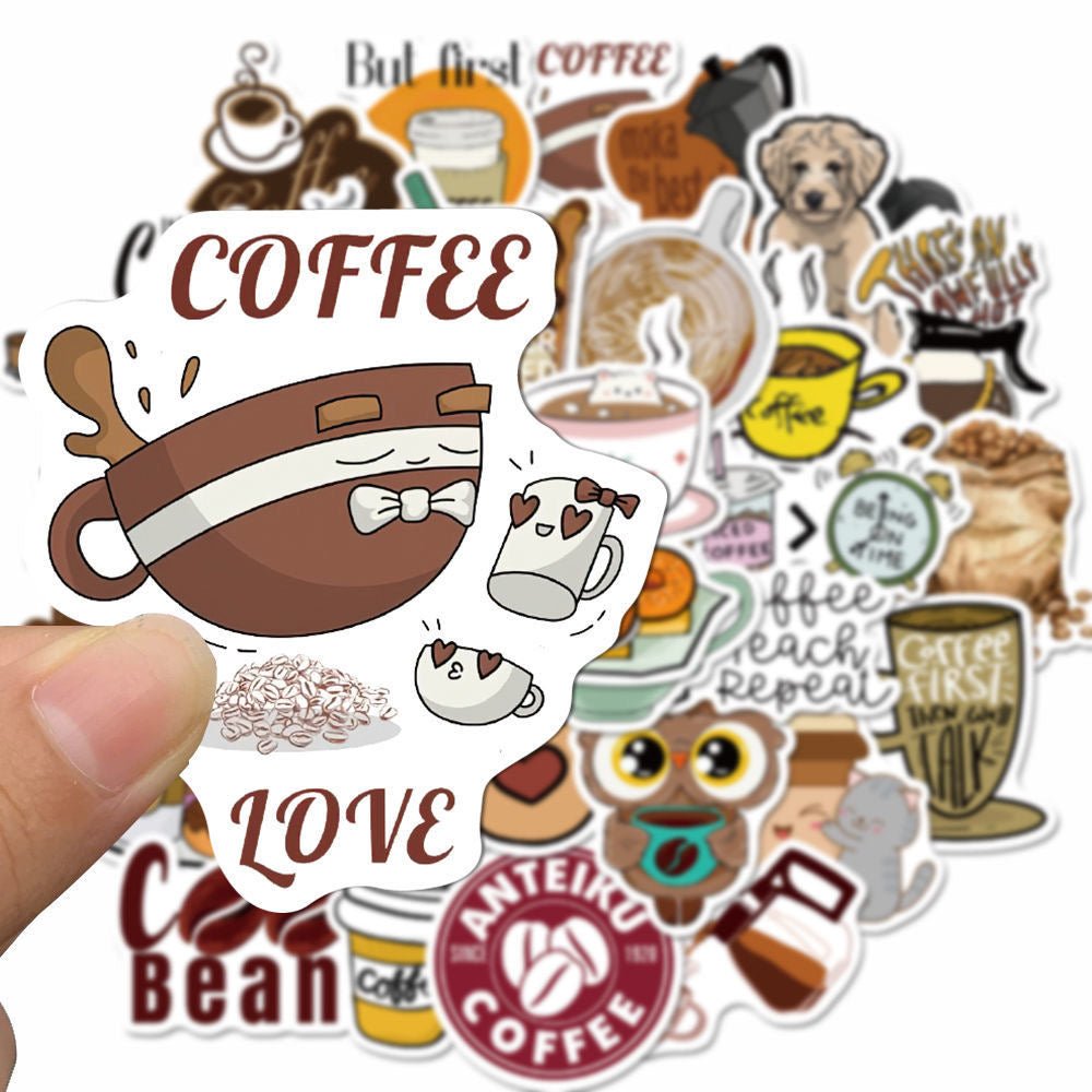 Coffee Lover Sticker Pack (50 Stickers) - Creamcy.com – CREAMCY