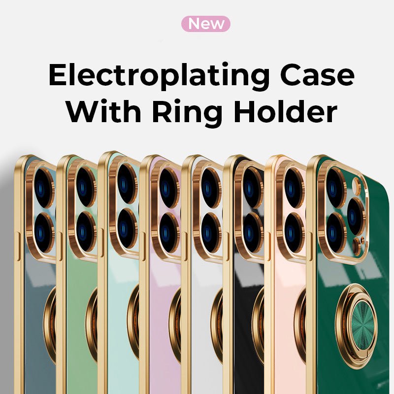 Elegant Electroplating iPhone Case w/ Ring Holder - Creamcy.com – CREAMCY