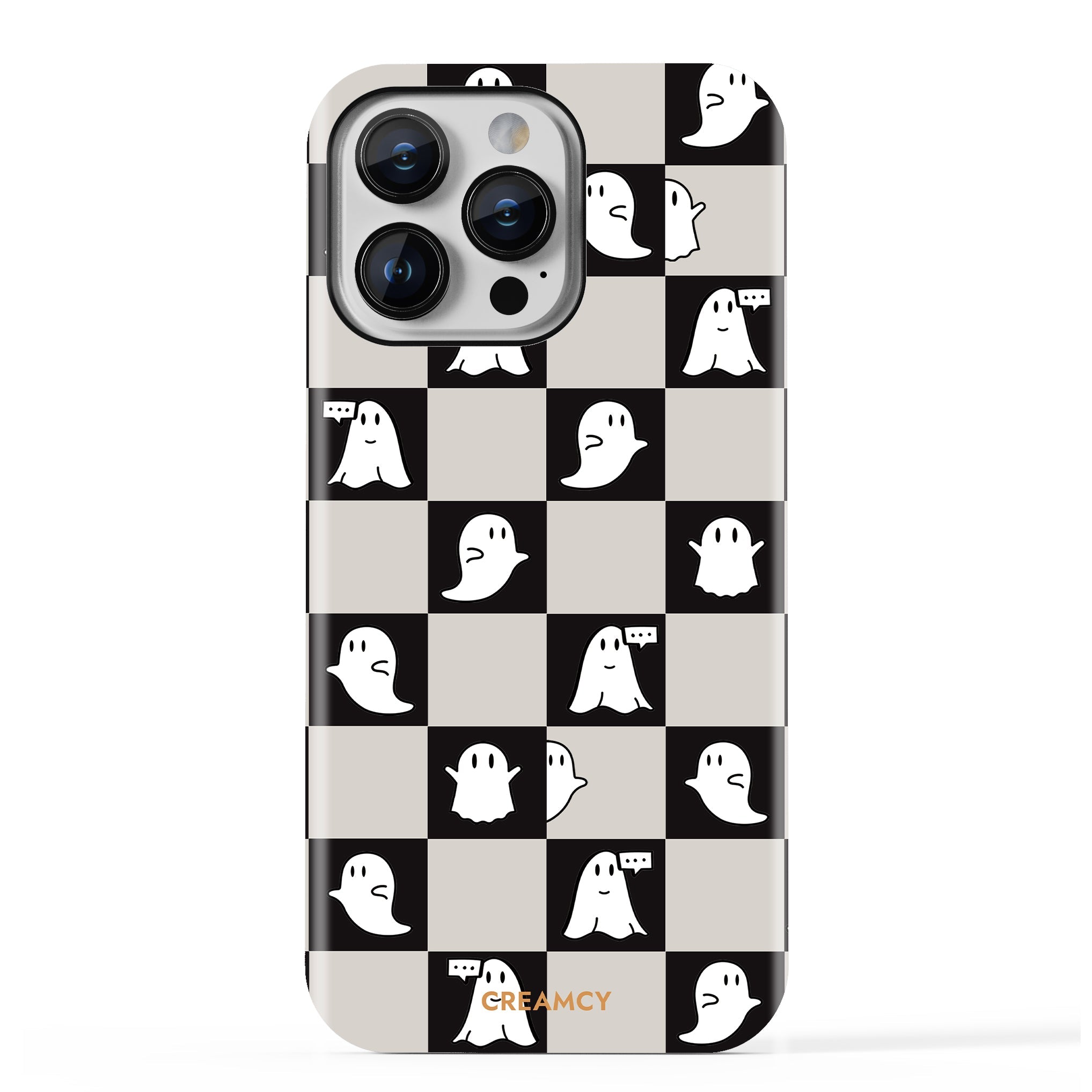 Ghost Checkered iPhone Case - Creamcy.com – CREAMCY