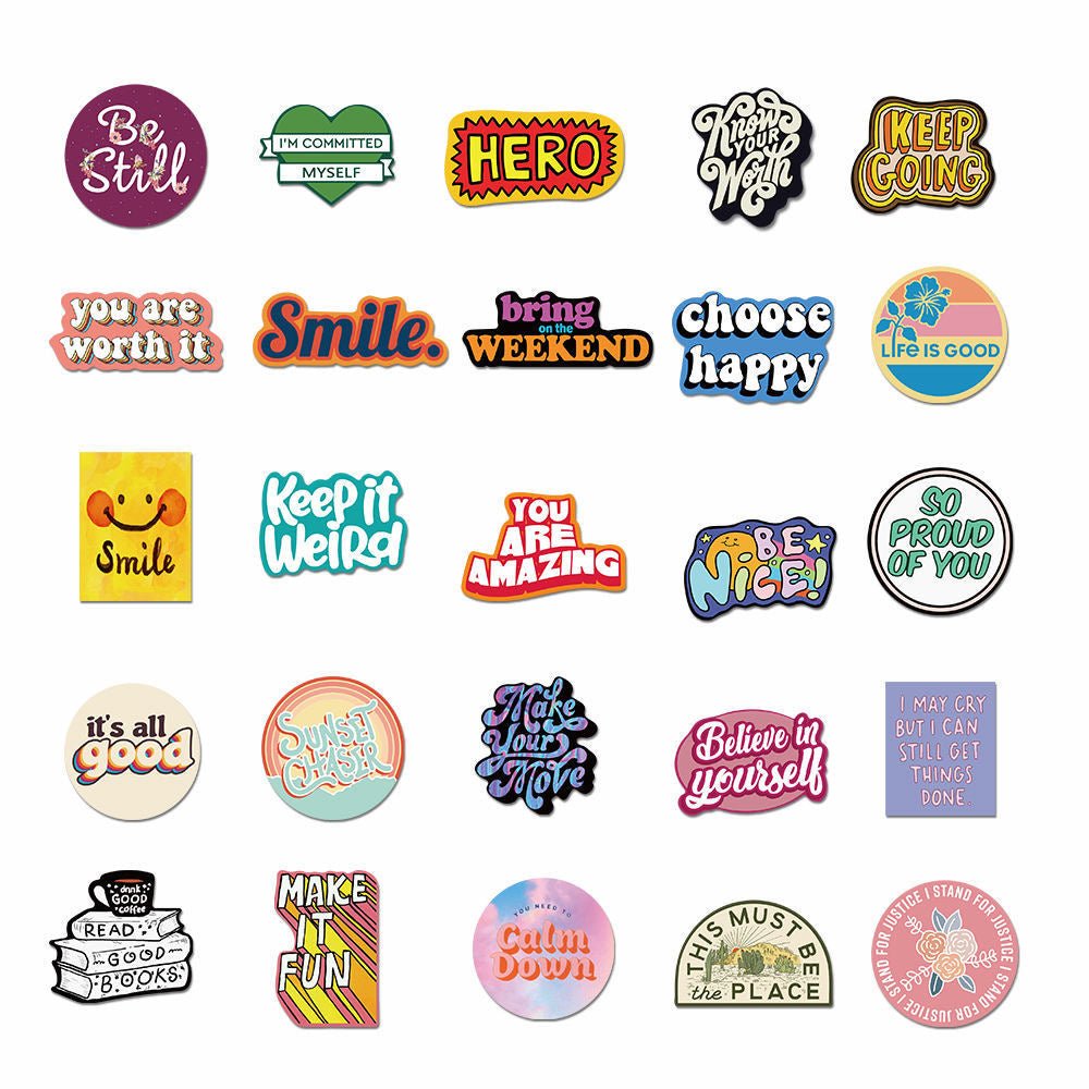 Good Vibe Sticker Pack (50 Stickers) - Creamcy.com – CREAMCY