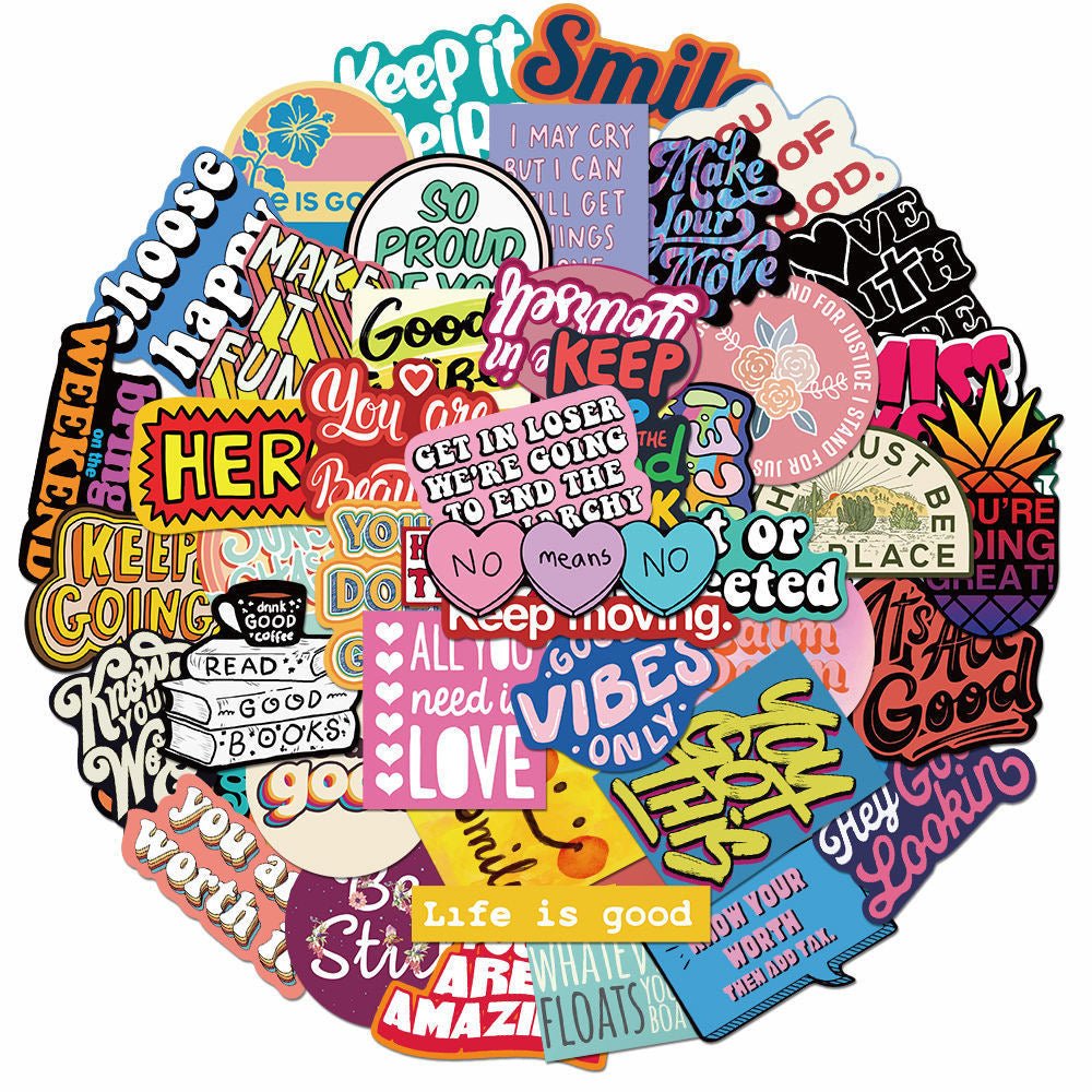Good Vibe Sticker Pack (50 Stickers) - Creamcy.com – CREAMCY