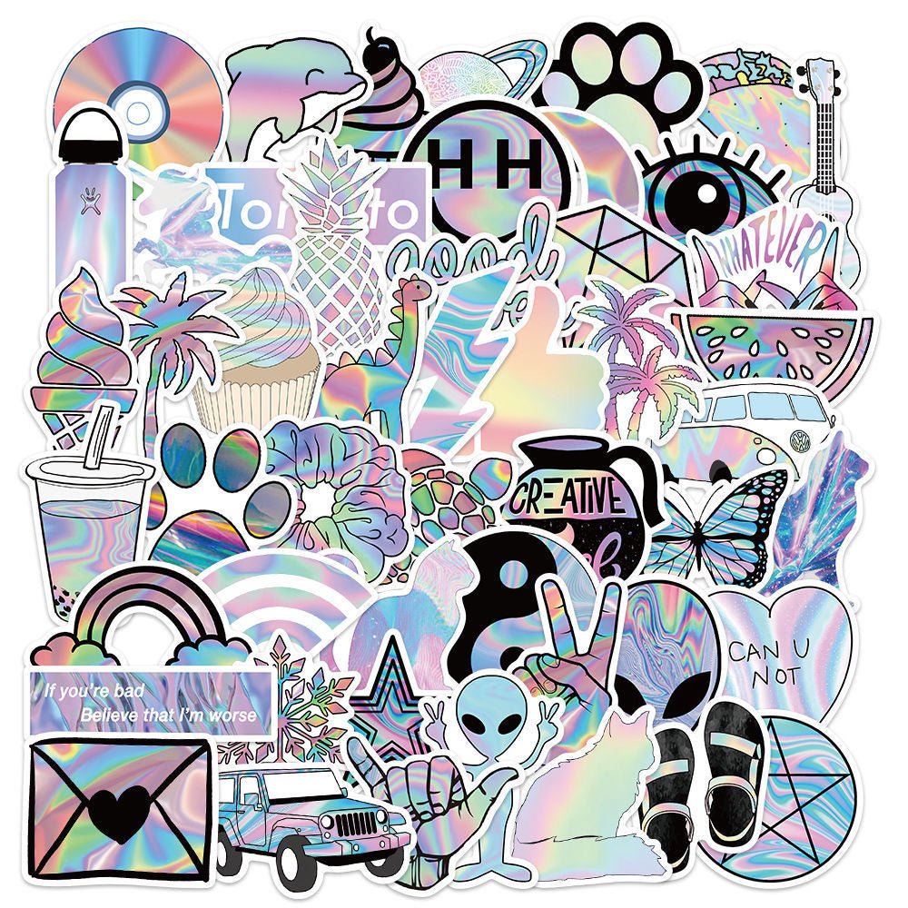 Laser Style Sticker Pack (50 Stickers) - Creamcy.com – CREAMCY