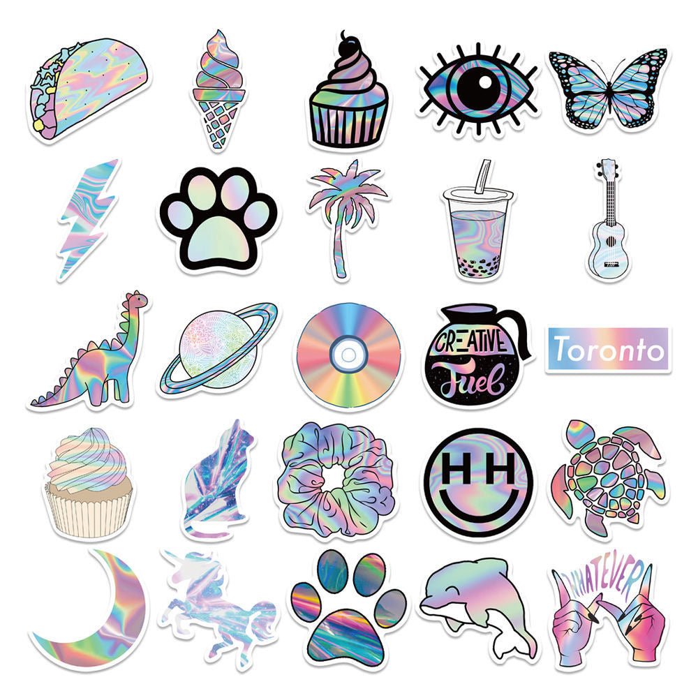 Laser Style Sticker Pack (50 Stickers) - Creamcy.com – CREAMCY