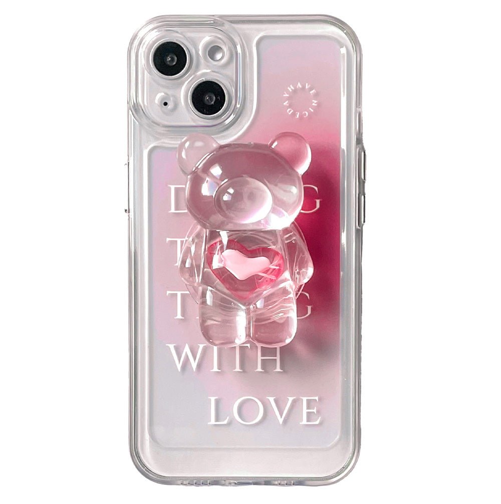 Lovely 3D Teddy Bear iPhone Case - Creamcy.com – CREAMCY